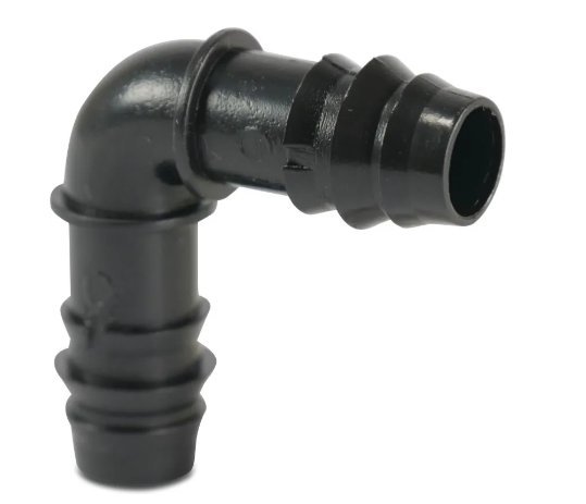 Kolano 90° POM 20 mm karbowane 4bar czarny - Jason | Sklep EMPIK.COM