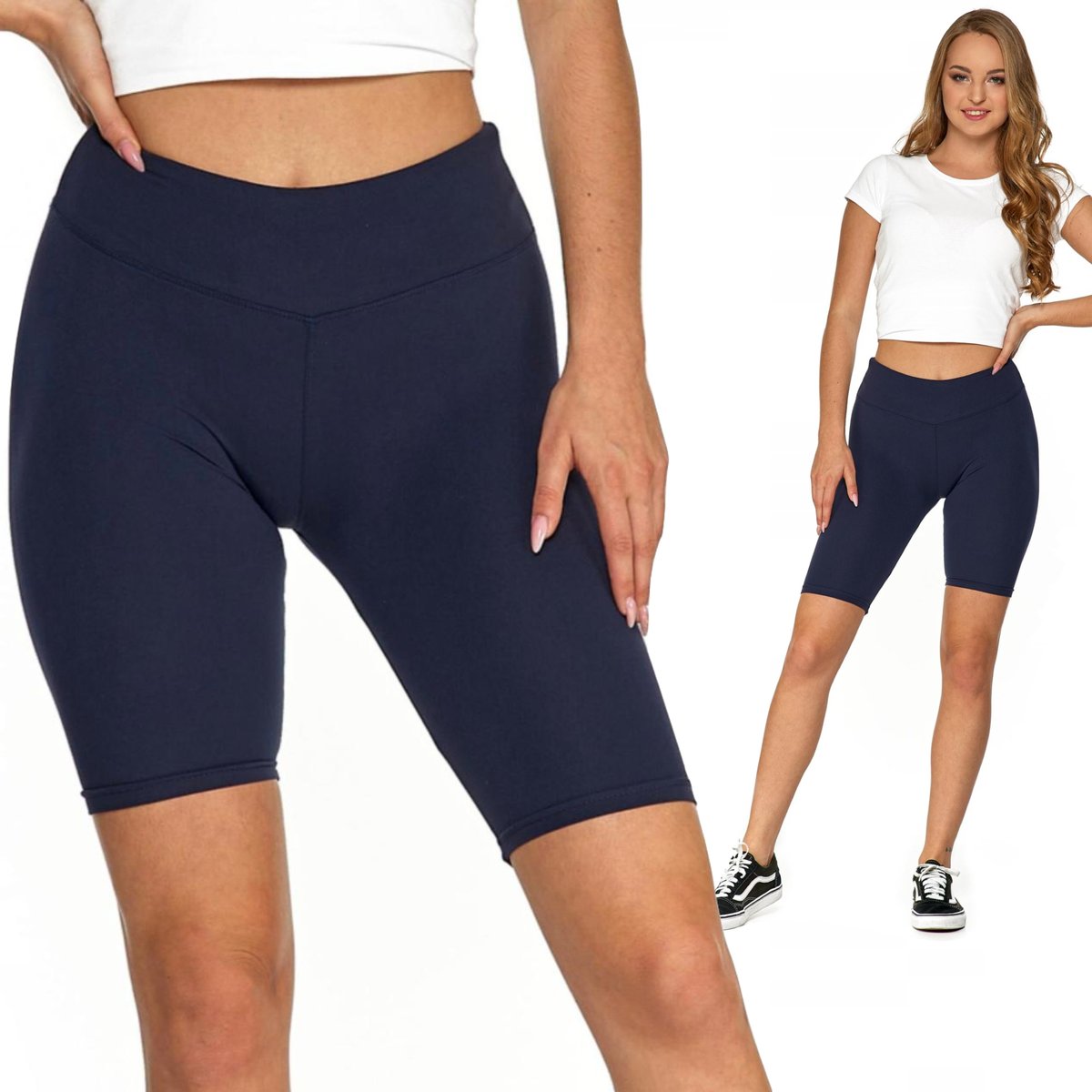 Kolarki Kryjące Wysoki Stan Moraj S/M Navy - Moraj | Moda Sklep EMPIK.COM