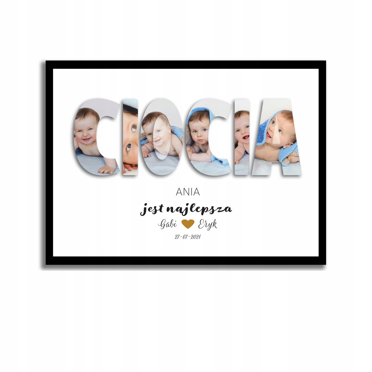 Kolaż ze zdjęciami dla Cioci, prezent, pomysł dla Cioci, Sowia Aleja - Inna marka | Sklep EMPIK.COM