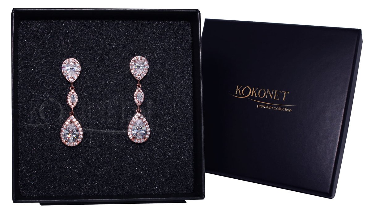 Kolczyki ślubne SORIA rose - KOKONET | Moda Sklep EMPIK.COM