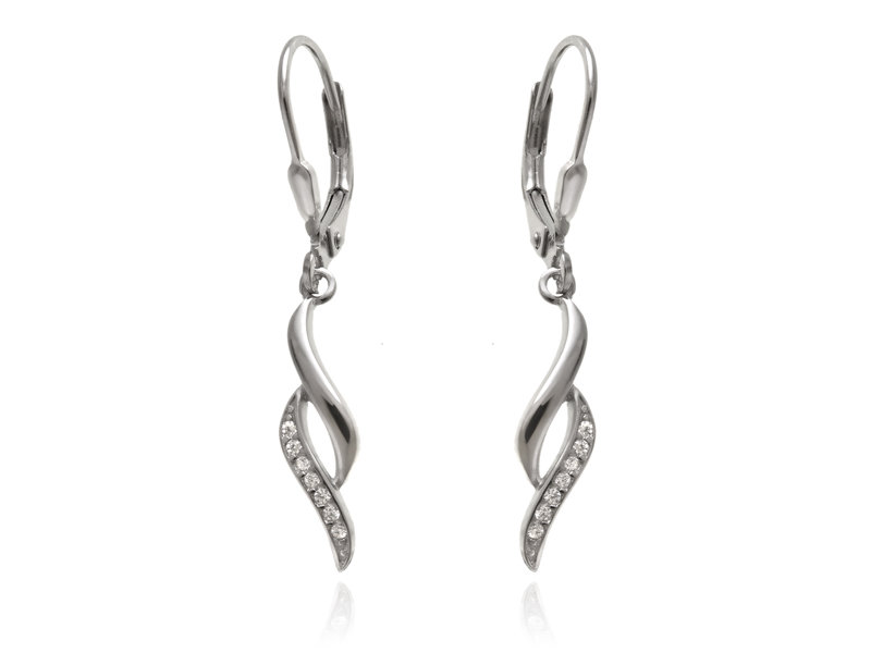 Kolczyki srebrne klasyczne angielskie zapięcie k3524 - 1,7 g. - FALANA | Moda Sklep EMPIK.COM