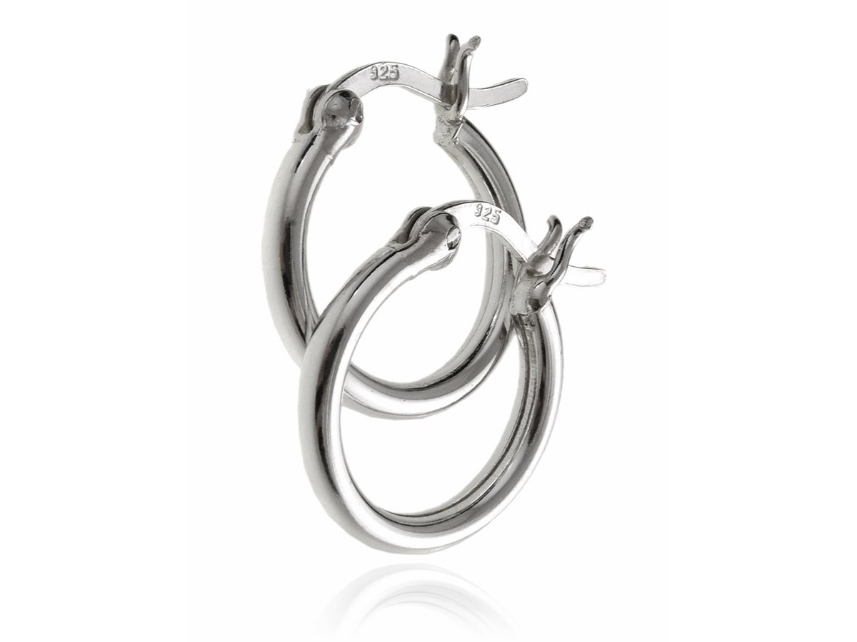 Kolczyki srebrne koła 1,6 cm k3577 - FALANA | Moda Sklep EMPIK.COM