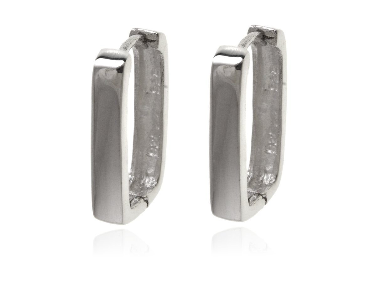 Kolczyki srebrne w kształcie linie kreski prostokąty k3701 - FALANA ...