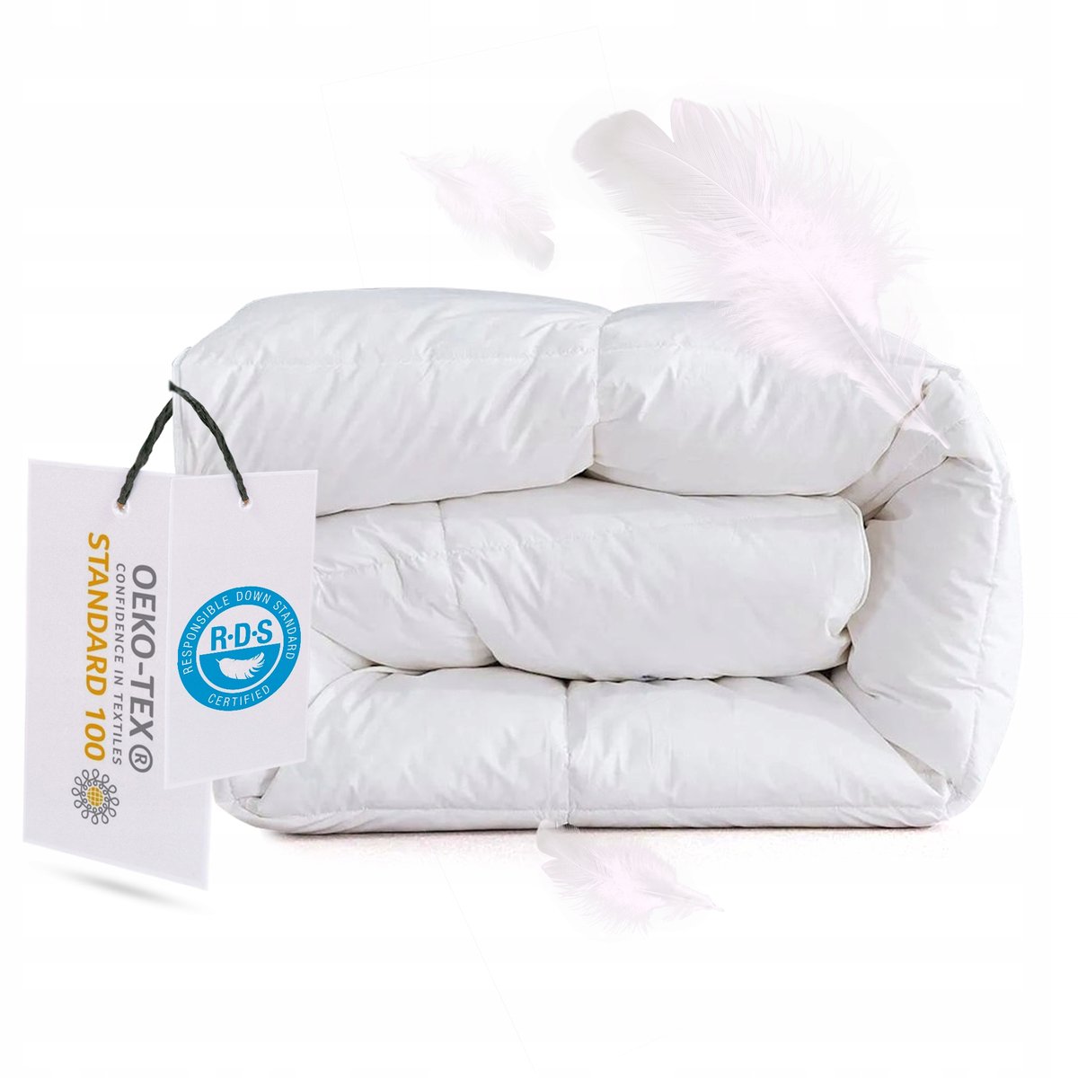 Kołdra Puchowa 160X220 Całoroczna Puch Gęsi 100% Miękkiego Puchu I ...