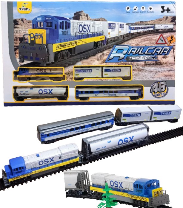 Kolejka Elektryczna Fenfa Osx Pociąg Towarowy Na Torach Wagony Tory ...