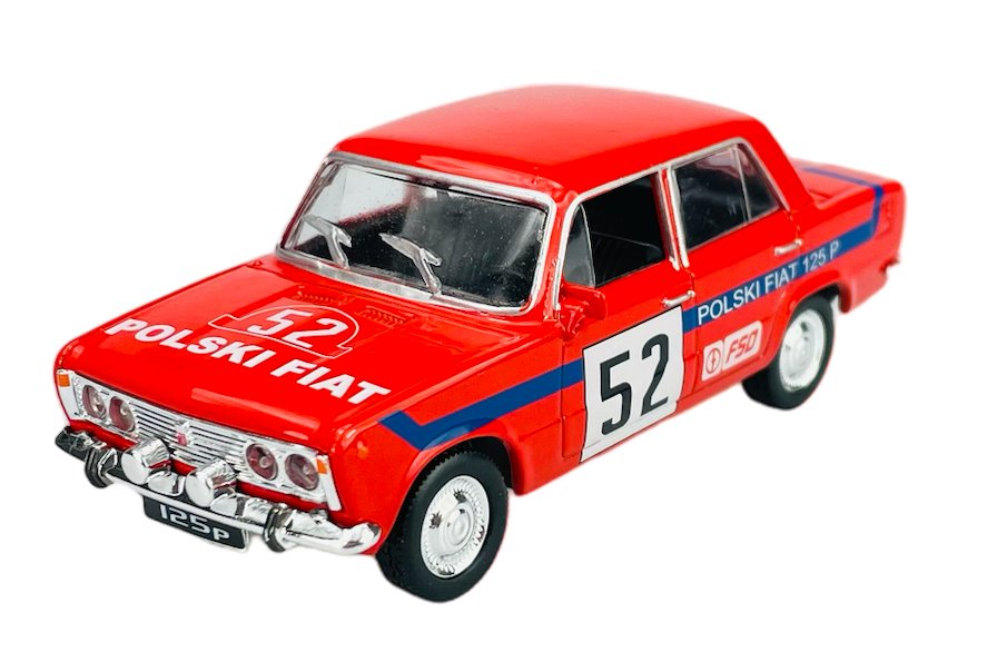 KOLEKCJA PRL FIAT 125p RAJDOWY CZERWONY 1:43 - Daffi | Sklep EMPIK.COM