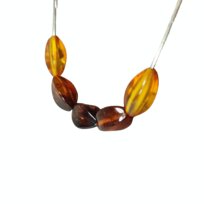 Kolia z wielokolorowymi bursztynami - Inna marka | Moda Sklep EMPIK.COM