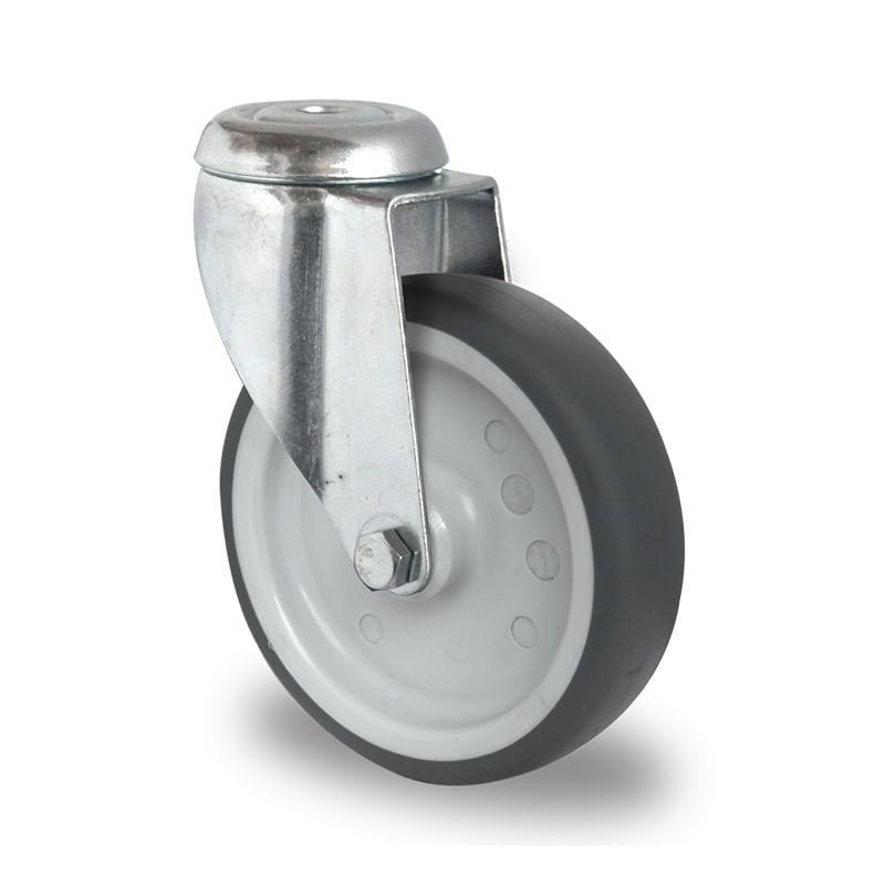 Kółka meblowe z otworem na śrubę 150mm TPR P2T2 PB - Cascoo | Sklep ...