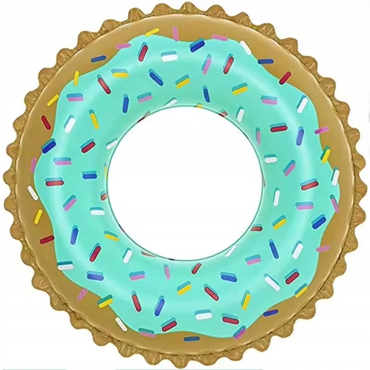 KOŁO DMUCHANE DUŻE MATERAC DO WODY DO PŁYWANIA BASENU DONUT KÓŁKO 90CM ...