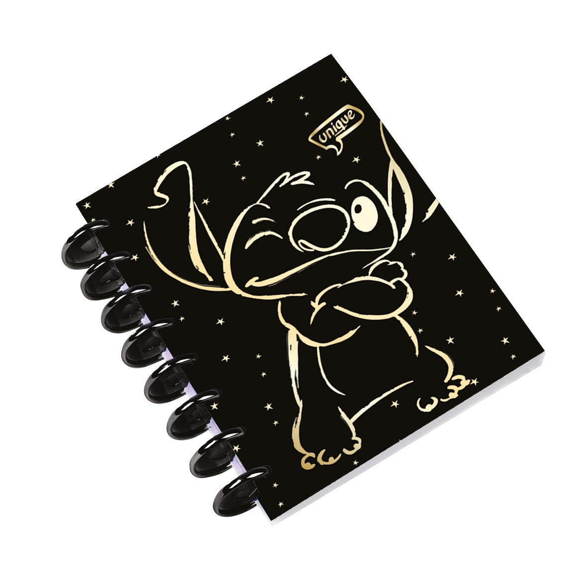Kołobrulion A5 Disney Gold Stitch Big Ring 100 Kartek Wzór 2 - Patio ...