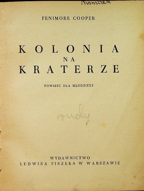 Kolonja na kraterze, 1946 r. - W opisie | Książka w Empik