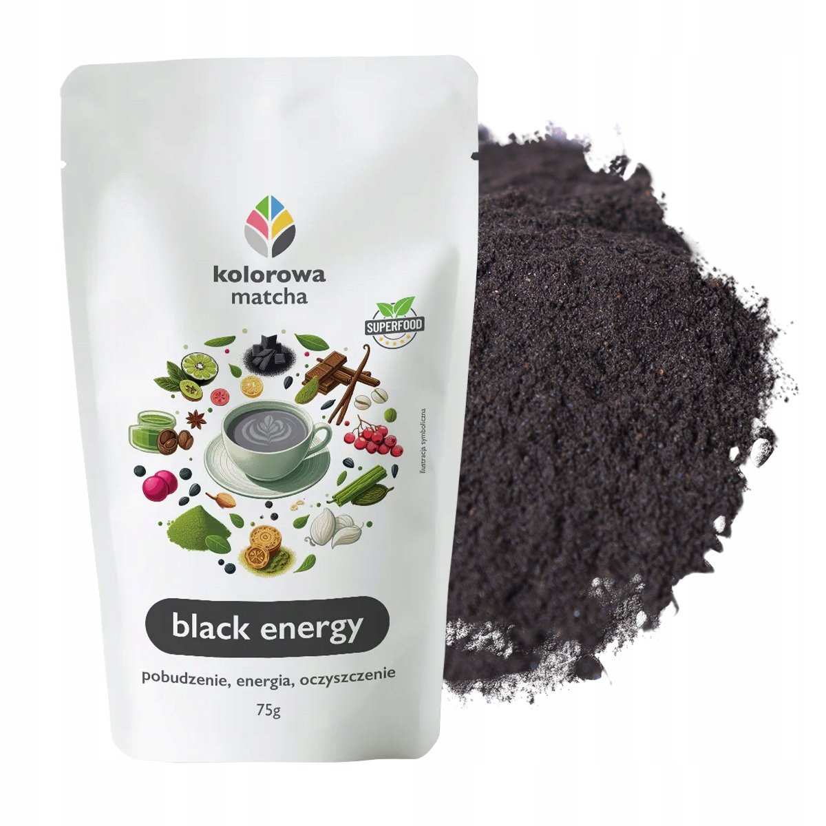Kolorowa Matcha Black Energy 75g - Kolorowa Matcha | Sklep EMPIK.COM