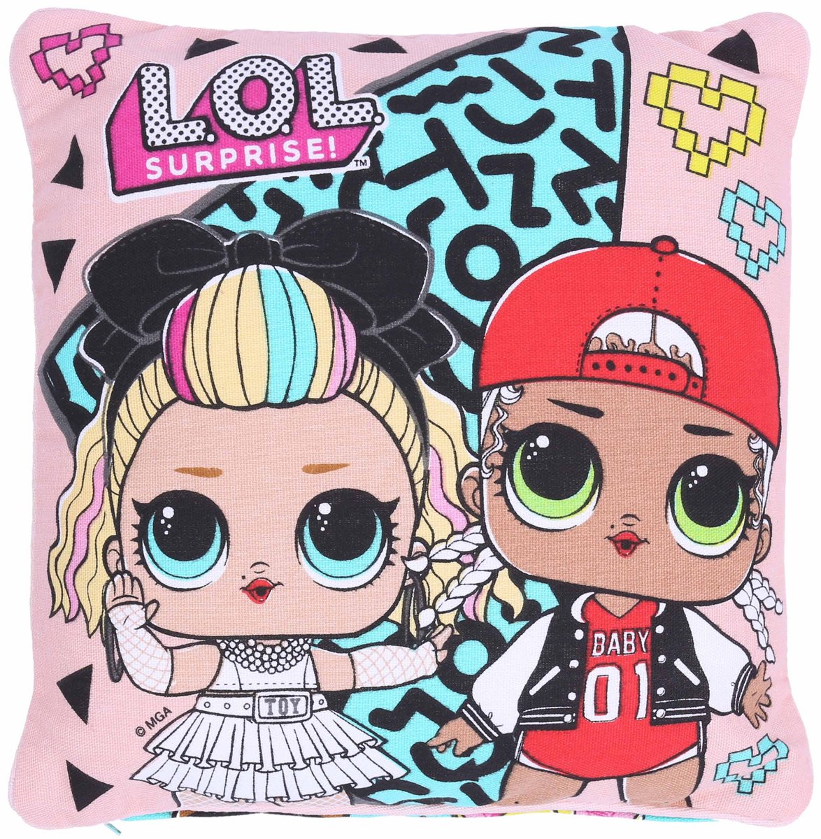 Kolorowa poduszka 30x30 LOL Surprise - L.O.L. Surprise | Sklep EMPIK.COM