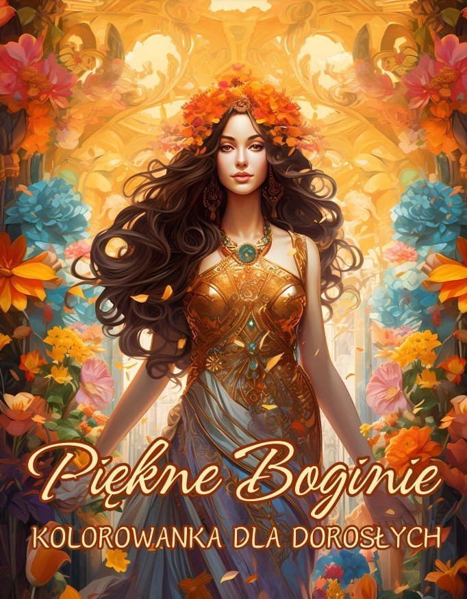 Kolorowanka dla Dorosłych Piękne Boginie Antystresowa Relaksująca ...