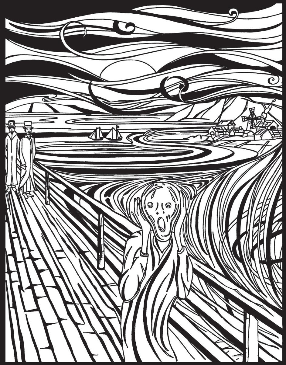 Kolorowanka Welwetowa, Munch Krzyk - Painting Velvet | Sklep EMPIK.COM