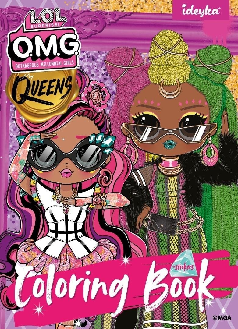 Kolorowanka z naklejkami LOL OMG Queens 2 - Ideyka | Sklep EMPIK.COM