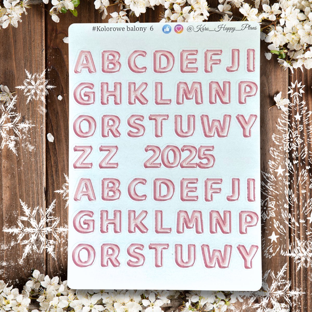 Kolorowe balony _6 naklejki do planerów journalingu - Karo Happy Plans ...