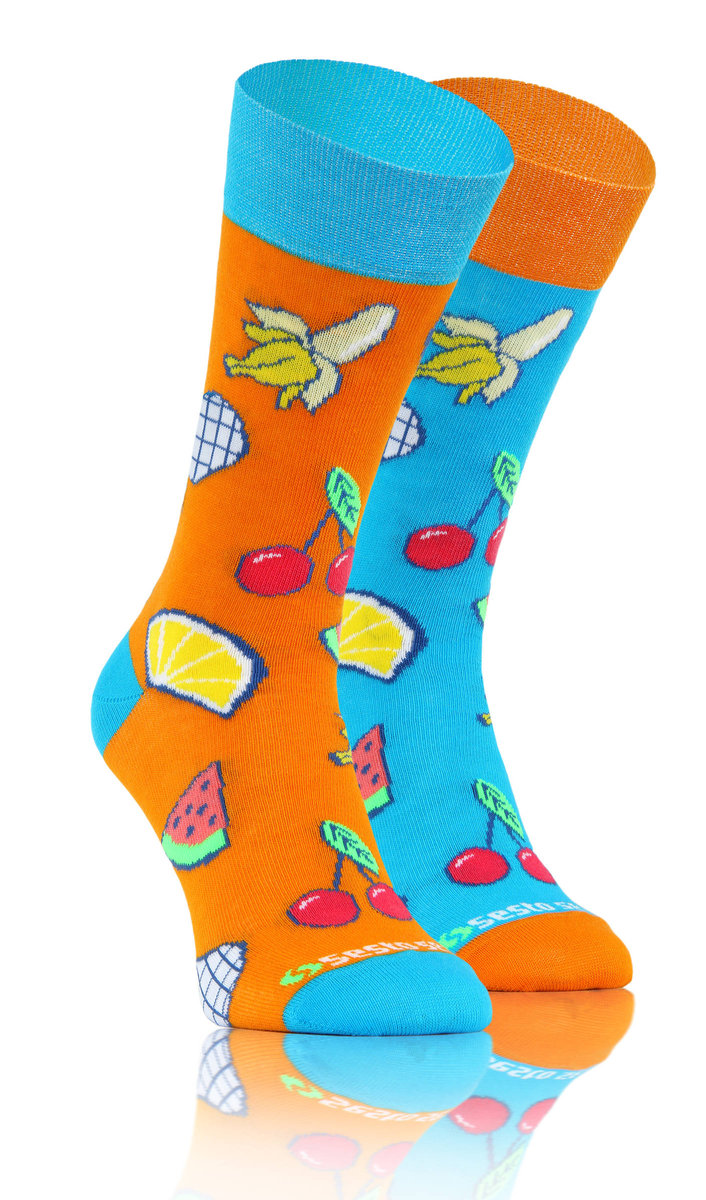 Kolorowe śmieszne SKARPETY FINEST Sesto Senso-35-38 - Sesto Senso | Moda Sklep EMPIK.COM