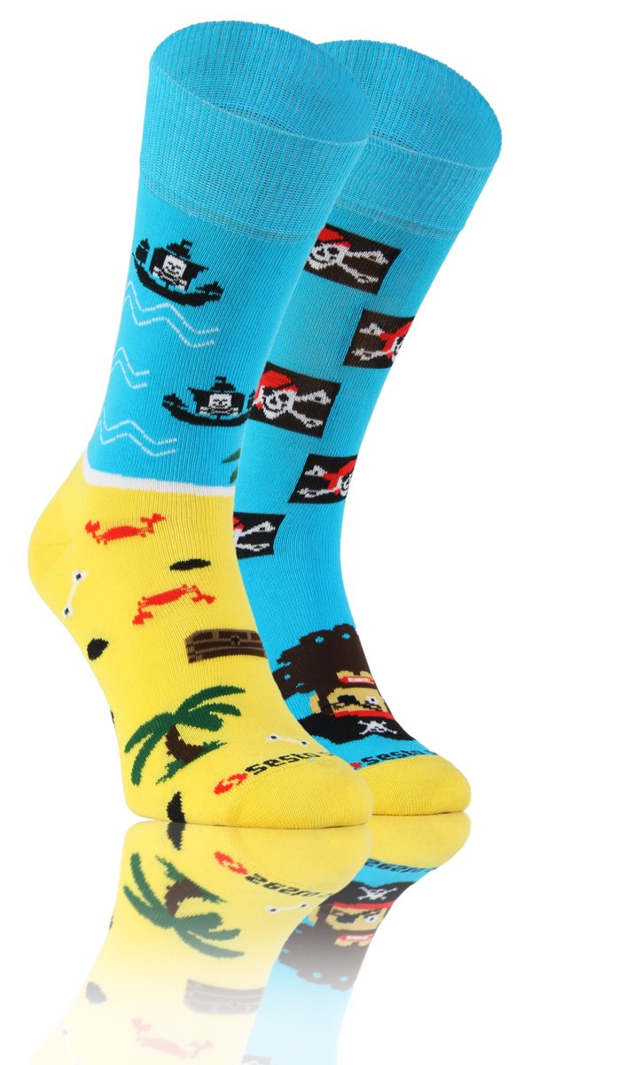 Kolorowe śmieszne SKARPETY FINEST Sesto Senso-43-46 - Sesto Senso | Moda Sklep EMPIK.COM