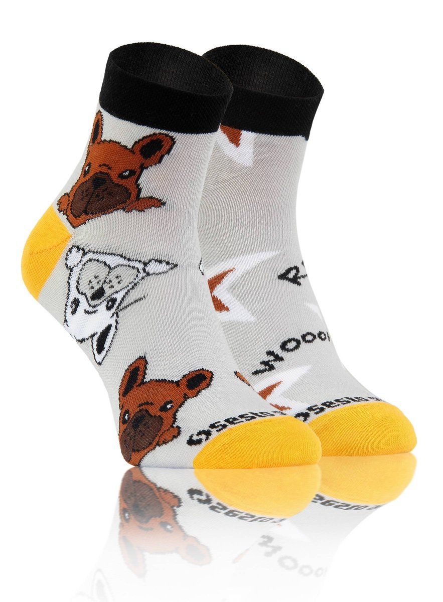 Kolorowe śmieszne ZAKOSTKI SKARPETY FINEST Sesto Senso-43-46 - Sesto Senso | Moda Sklep EMPIK.COM