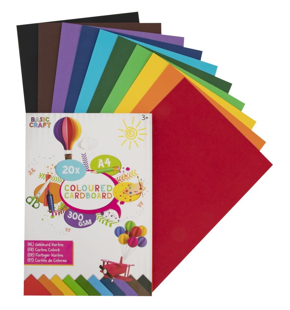 Kolorowy karton A4, 300 gsm, 20 arkuszy - Grafix | Sklep EMPIK.COM