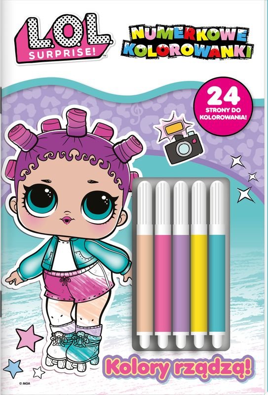Kolory rządzą! LOL Surprise! Numerkowe kolorowanki - Opracowanie zbiorowe | Książka w Empik