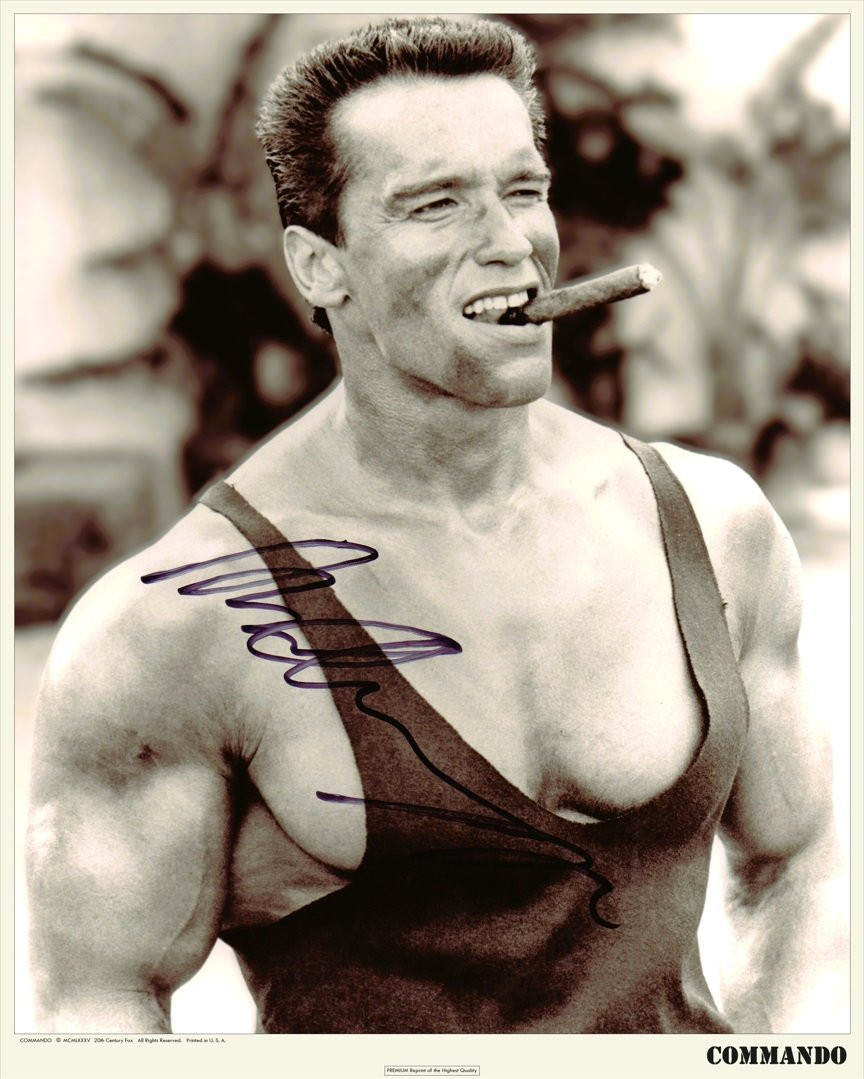 KOMANDO (1985) ULTRA UNIKAT Foto/Poster UNIQUE PREMIUM - Arnold ...