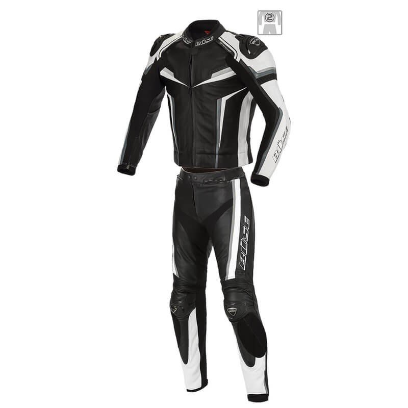 Kombinezon motocyklowy męski BUSE Mille czarno-biały 102000 58 - Inna ...
