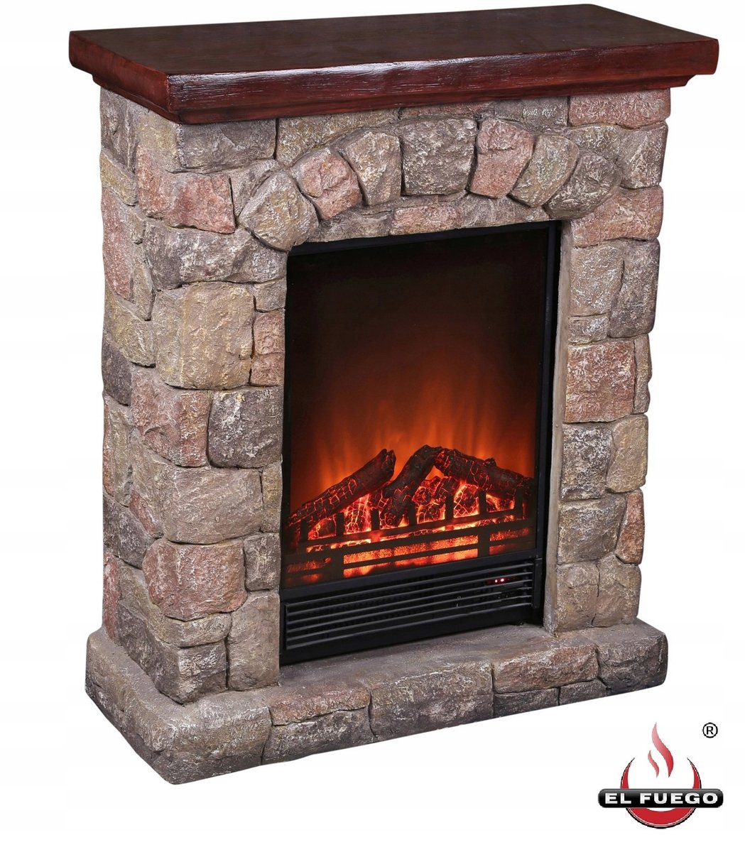 KOMINEK ELEKTRYCZNY EL FUEGO LUGANO 900W/1800W LED Z FUNKCJĄ GRZANIA ...