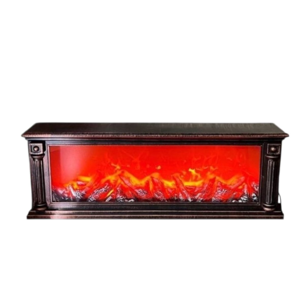 Kominek elektryczny LED – dekoracyjny efekt płomieni 60 cm - Inna marka ...