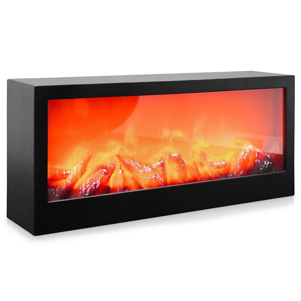 Kominek Elektryczny Led Z Timerem Stojący Wiszący Czarny 45,5X20 Cm ...