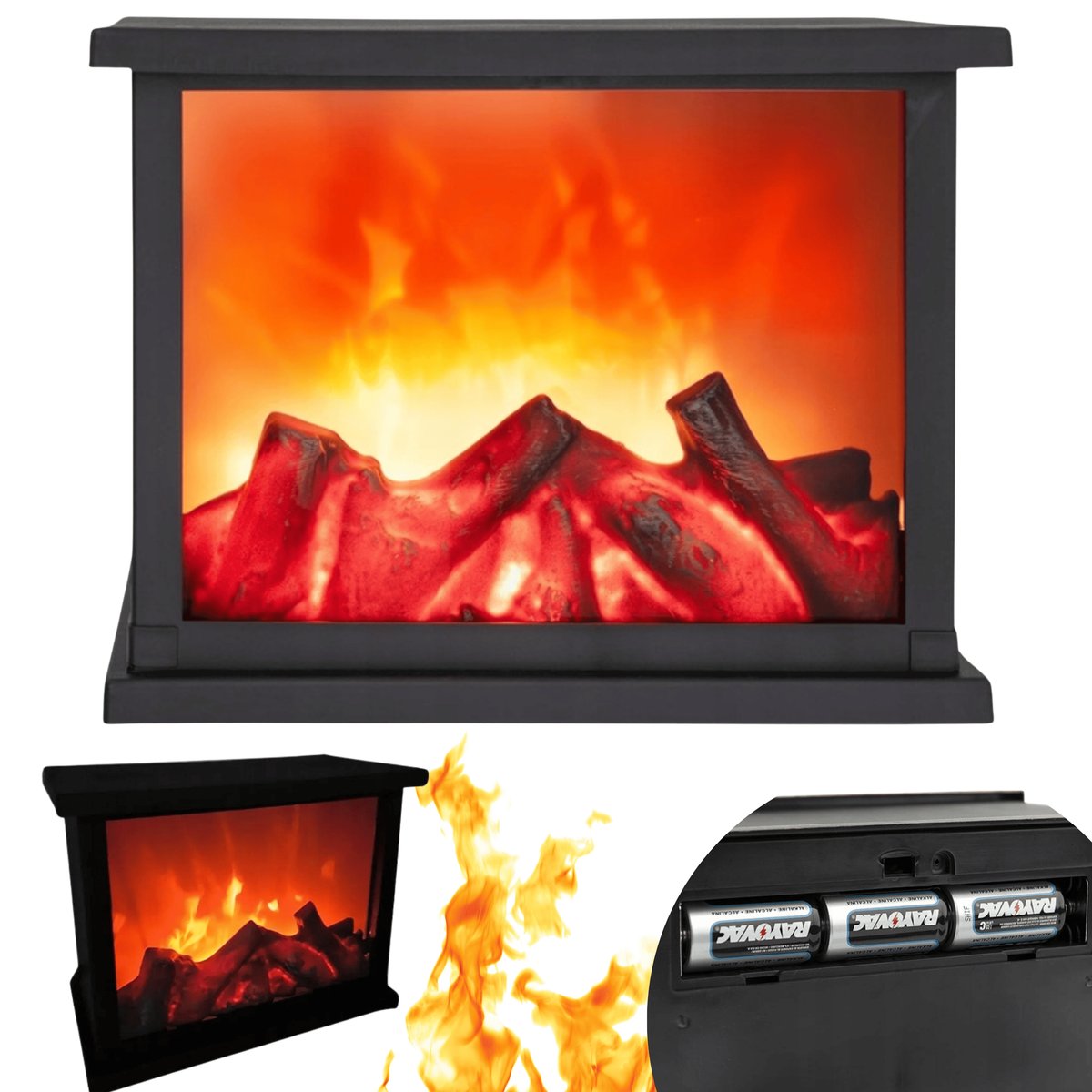 Kominek LED Lampion Imitacja Płomienia Nastrojowa Dekoracja - Harder ...