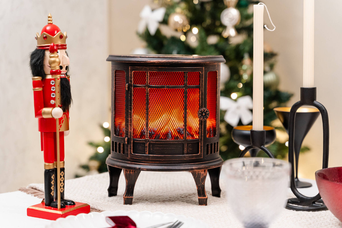 Kominek Led Stojący Na Nóżkach Na Baterie 130 Cm - H&S Decoration | Sklep EMPIK.COM