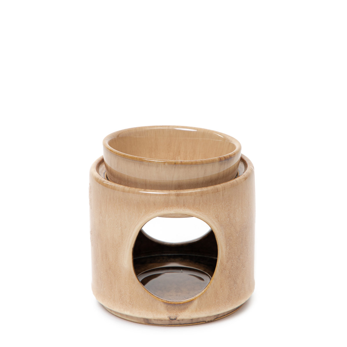 Kominek Soleto Ceramiczny Beżowy 9,4X9,6 Cm - Homla | Sklep EMPIK.COM