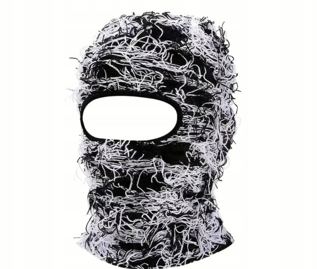 Kominiarka Balaklawa Czarna Yeat Maska Drill Streetwear Y2K Balaclava ...