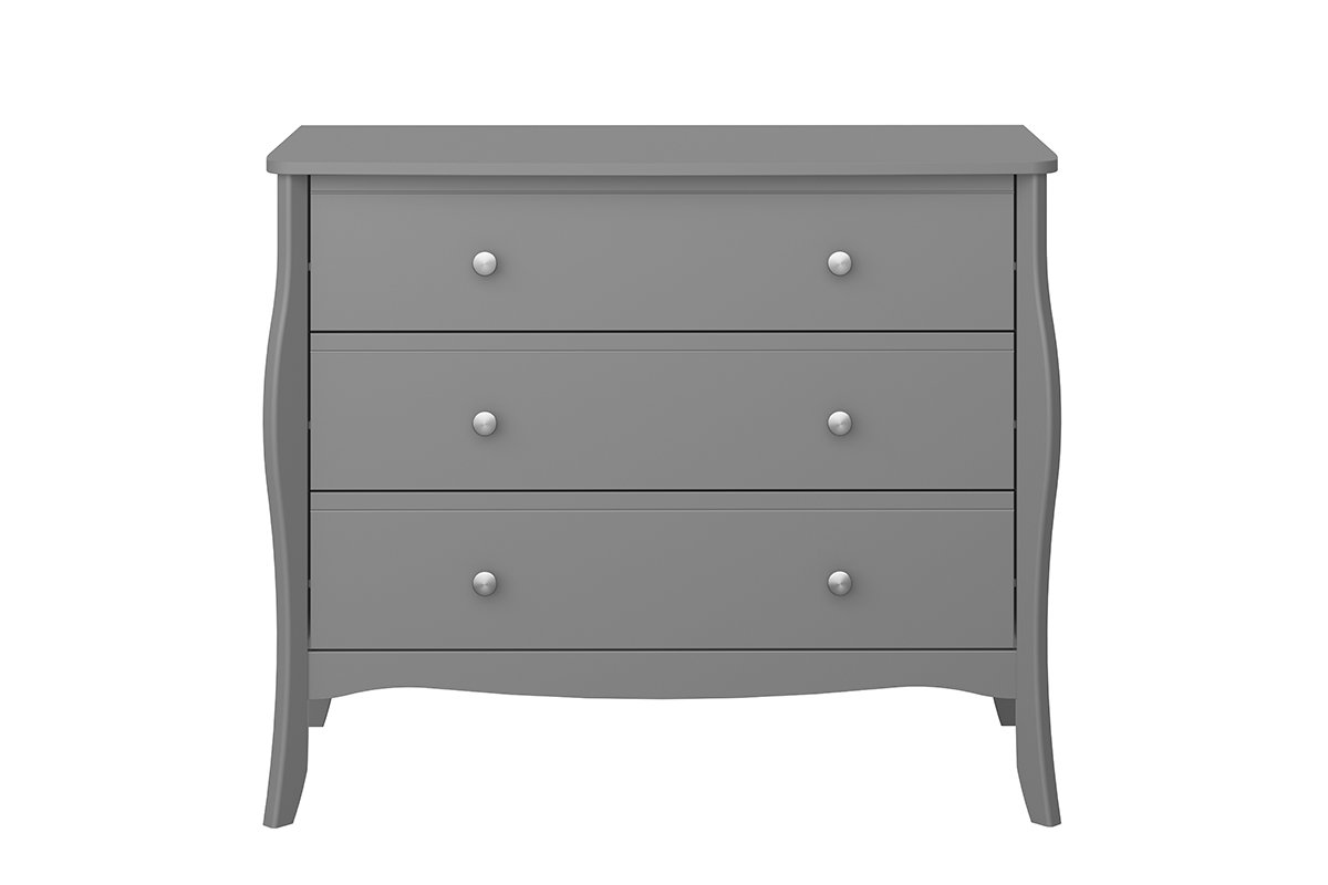 Komoda BAROQUE *szary, 96,5x80x45, płyta MDF 15mm - Konsimo | Sklep ...