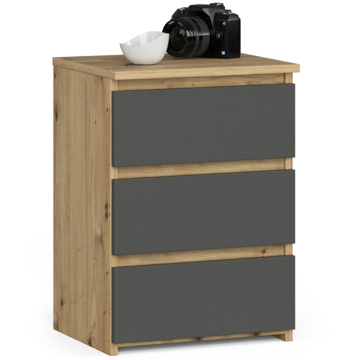 Komoda Cl3/40 Dä„B Artisan / Szara - brak informacji | Sklep EMPIK.COM