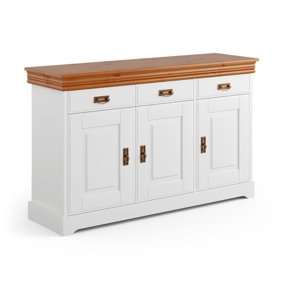 Komoda Sosnowa Biała Bejca Toskania 3.3 - Katmandu | Sklep EMPIK.COM