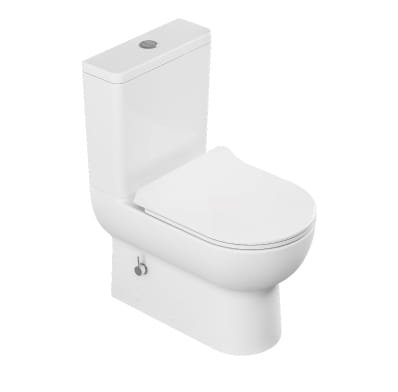 Kompakt Wc 80X37X62 Cm Z Bidetem I Z Baterią Na Zimną Wodę + Deska Soft ...