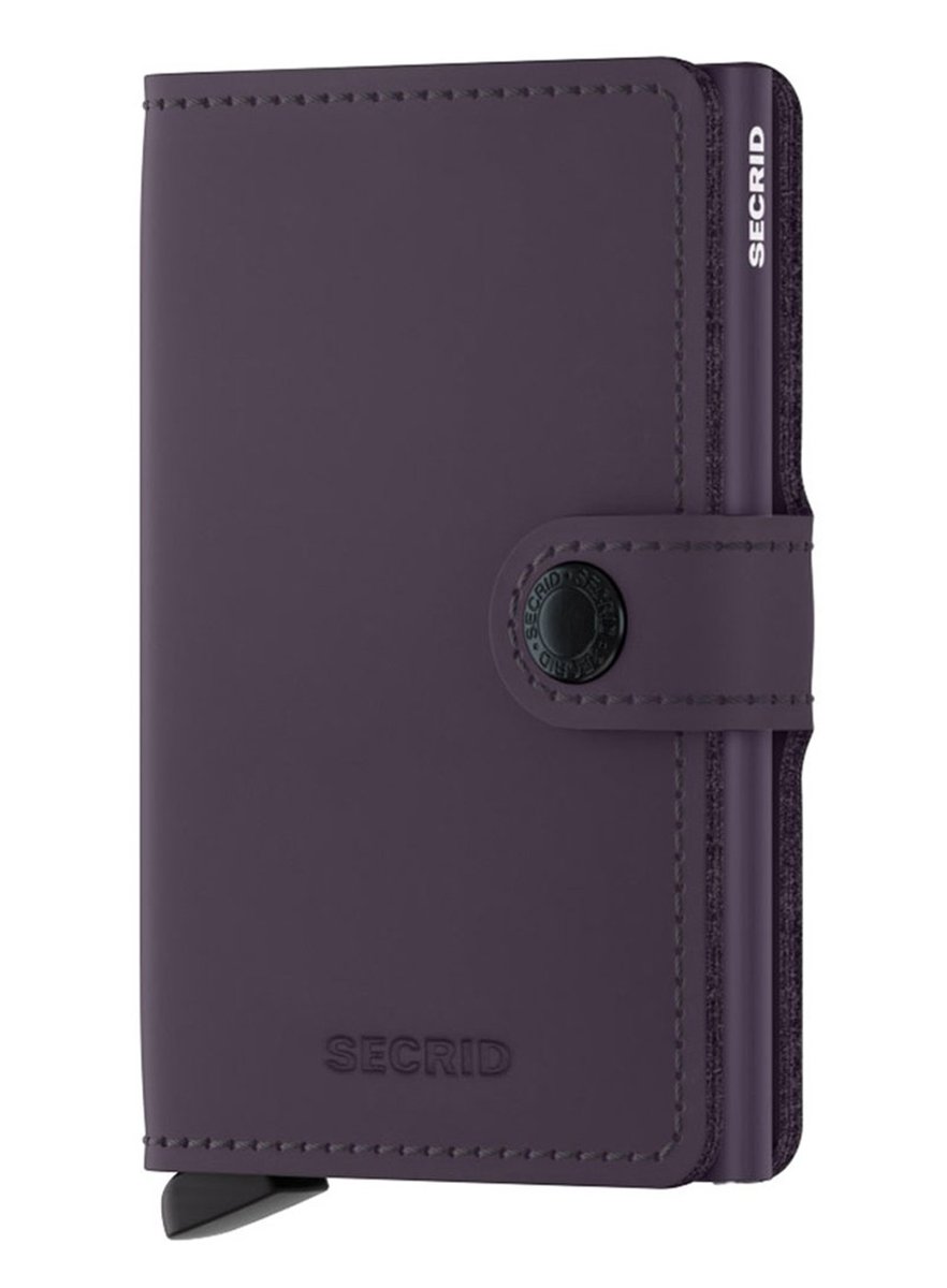 Kompaktowy portfel RFID Secrid Miniwallet Matte - dark purple - SECRID ...