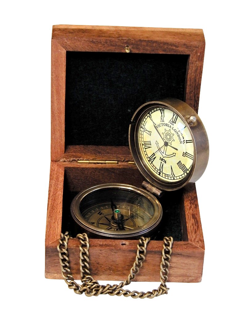 KOMPAS Z ZEGARKIEM POD CHOINKĘ W MARYNISTYCZNY KOLONIALNY KLIMAT - Inna ...