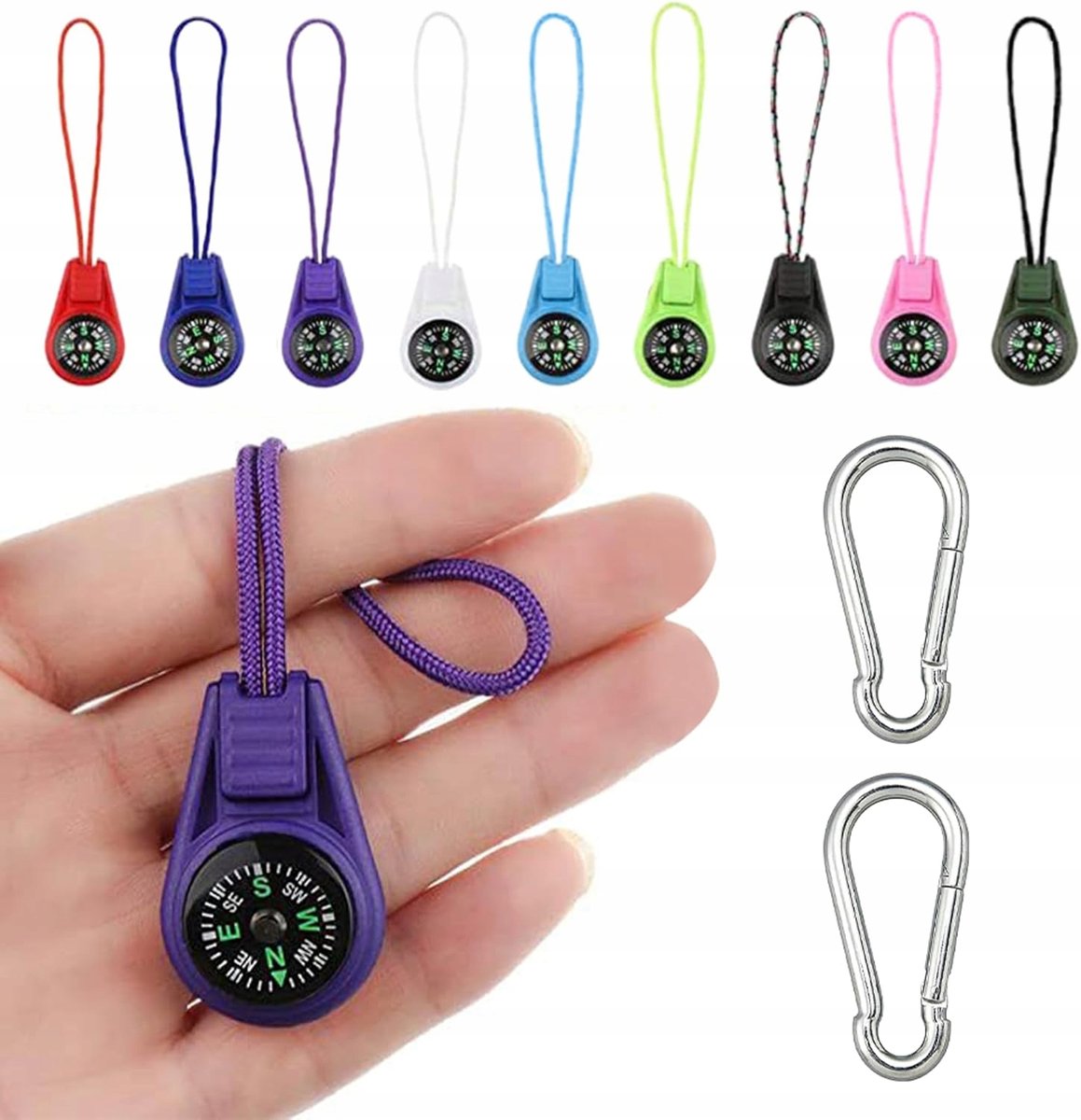 Kompasy mini kieszonkowe turystyczne trekkingowe 26mm 9szt + 2 ...