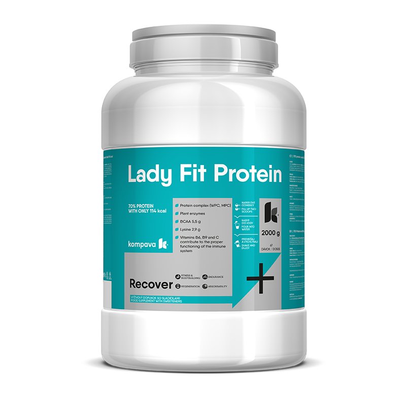 Kompava Lady Fit 2000 g - Instantny proszek odchudzający o smaku ...