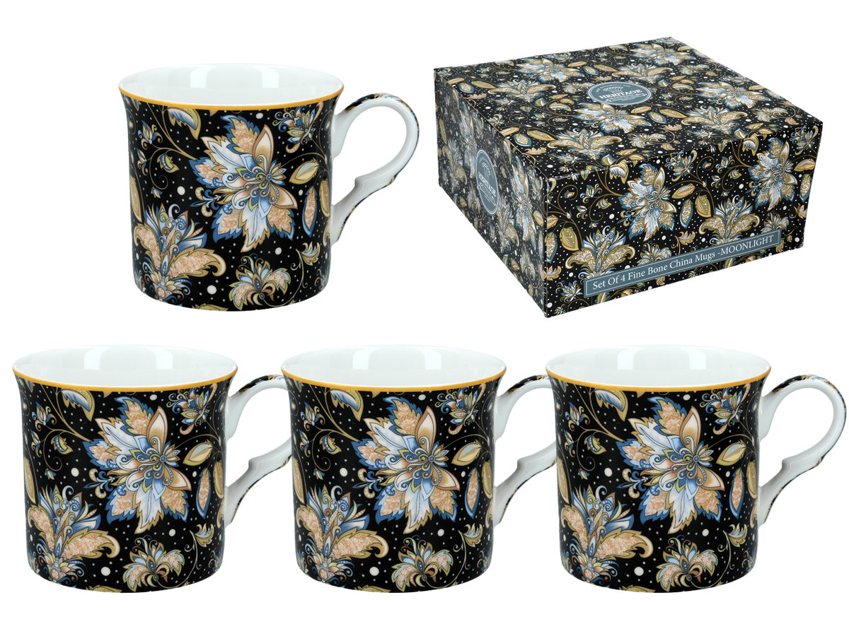 Komplet 4 kubków Moonlight (FBCh) 295 ml, BROOKES EMPIREWARE - Inna ...