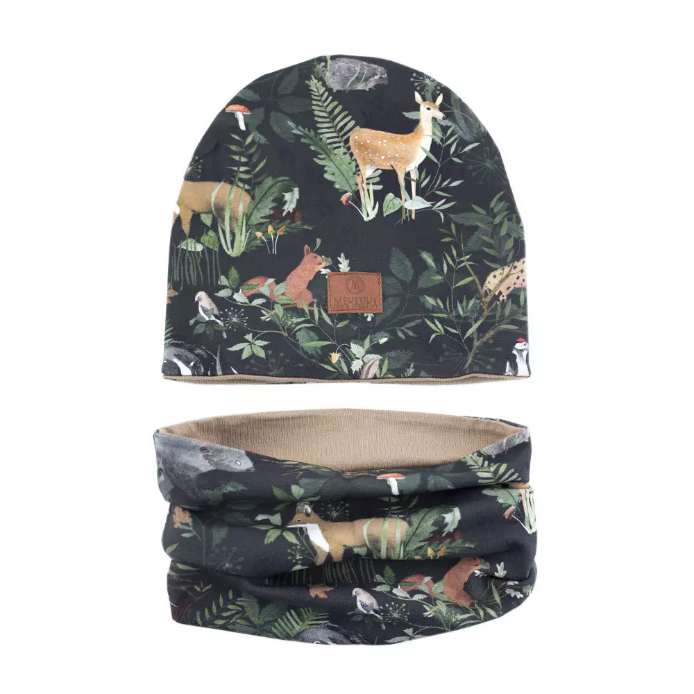 Komplet Czapka Z Kominem — Woodland Makaszka L - Makaszka | Sklep EMPIK.COM