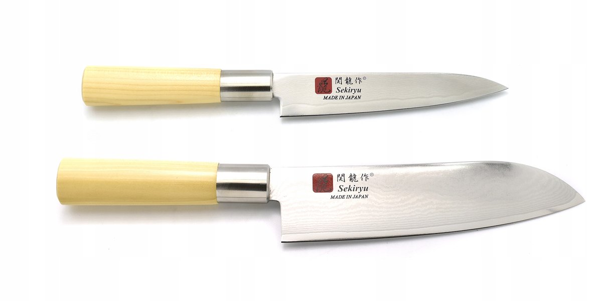 Komplet Noży Sekiryu Damast - Santoku, Paring - SekiRyu | Sklep EMPIK.COM