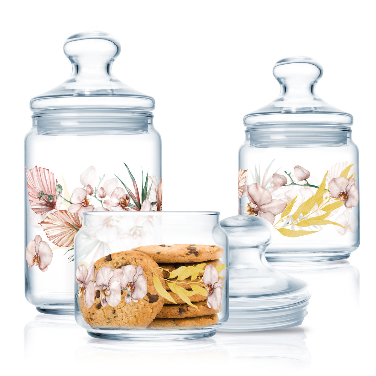 Komplet pojemników / słoików Club Florosa 3-elementowy LUMINARC ...