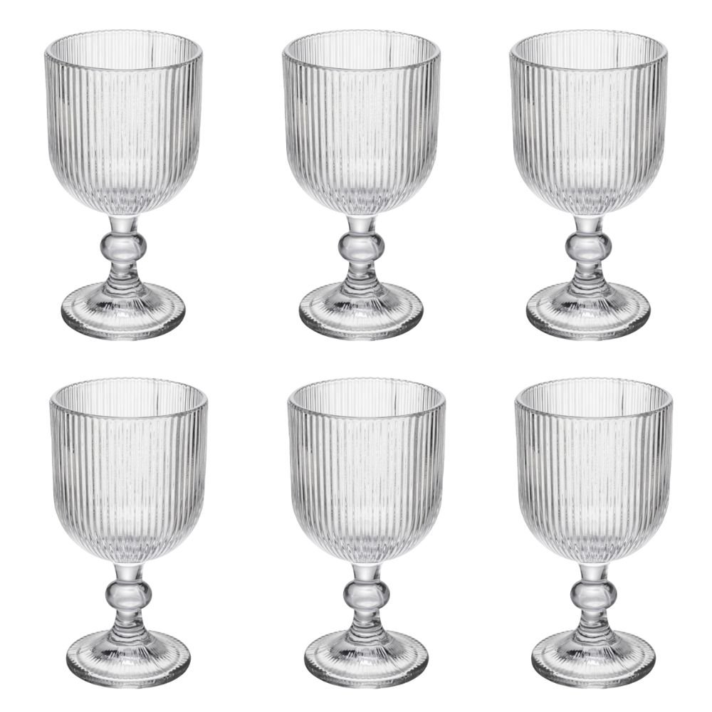 Komplet pokali ryflowanych VELA 400ml 6 sztuk - Galicja | Sklep EMPIK.COM