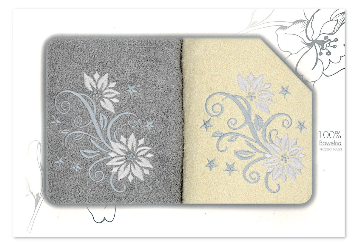 Komplet Ręczników Na Prezent 2Cz Haft Wz - 20062 - eStilex | Sklep ...
