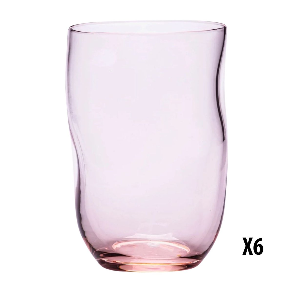 Komplet szklanek Anna von Lipa Squeeze Tumbler Rosa 6 sztuk, 250 ml ...